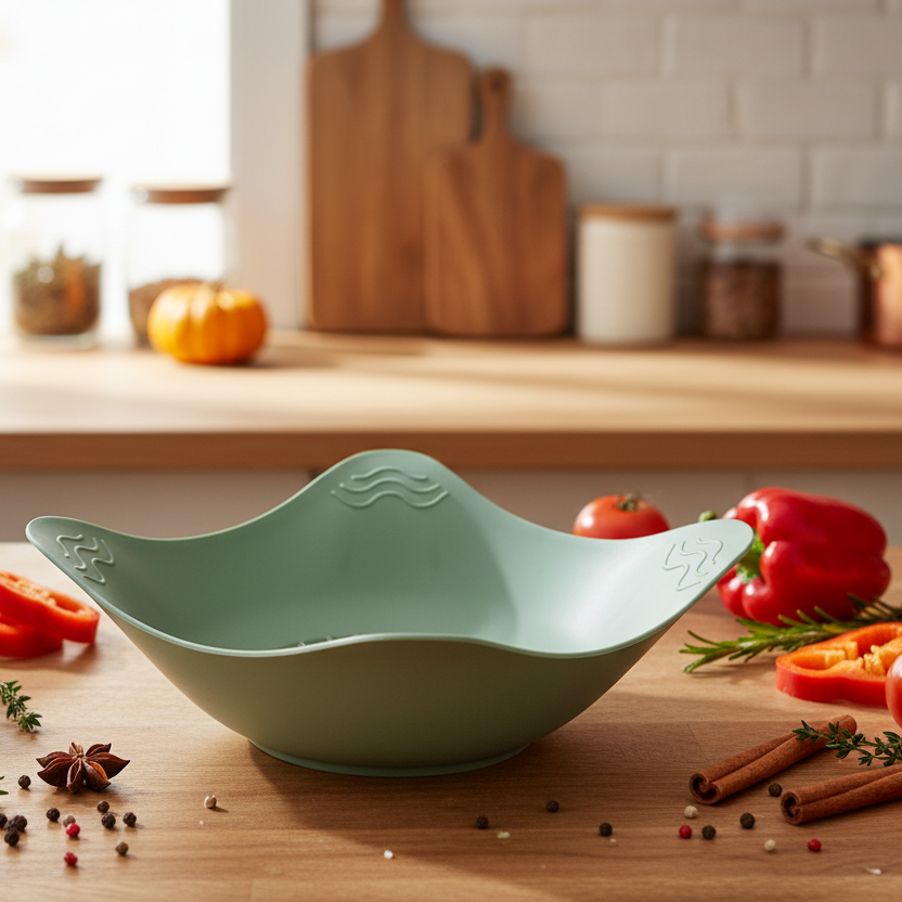 Big Bowl Cozy™ – Food-Grade Silicone Microwave Bowl Holder | Bias Designs